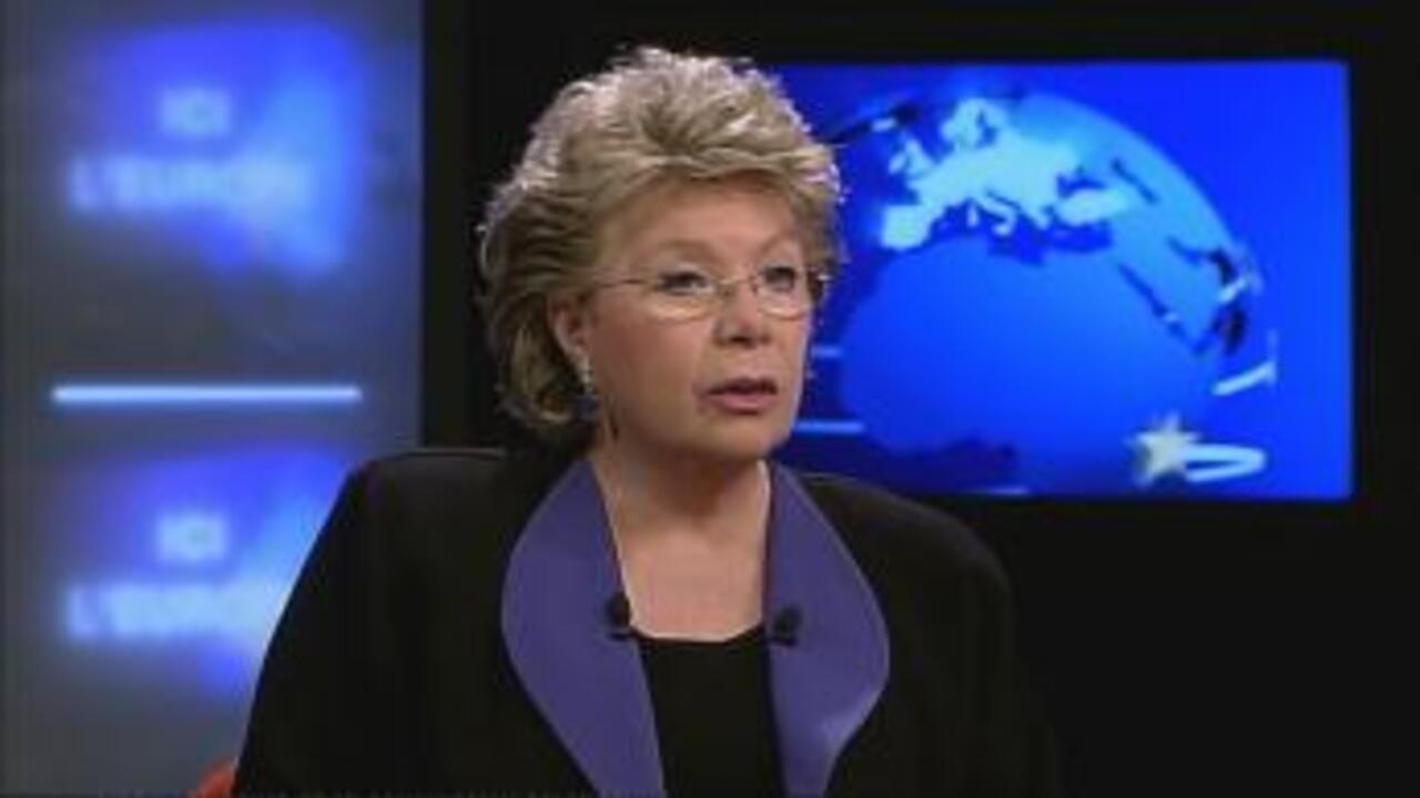 Viviane Reding, vice-présidente de la Commission européenne - Ici l'Europe
