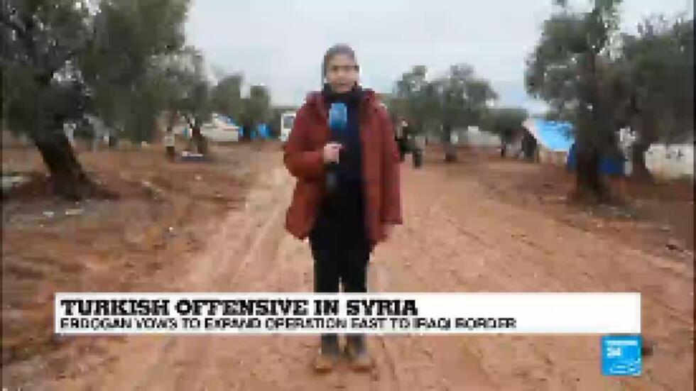 Exclusive: Fighting catches up with displaced Syrians in Azaz - France 24