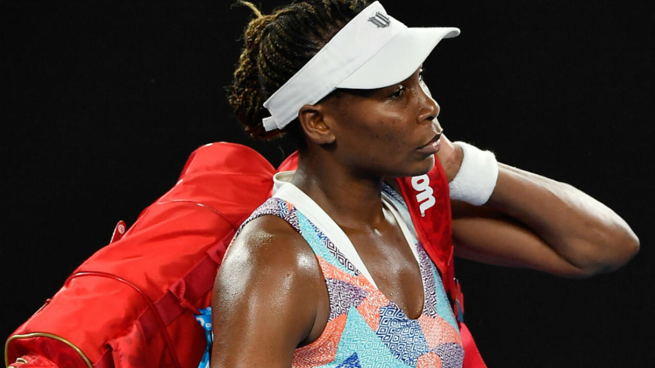 Day of upsets at Australian Open as Venus Williams falls in first round