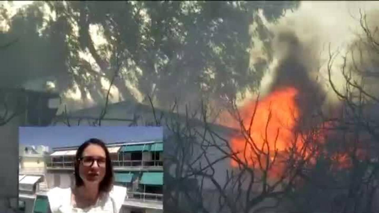 Thousands evactuated as wildfires spread on Greek island of Corfu