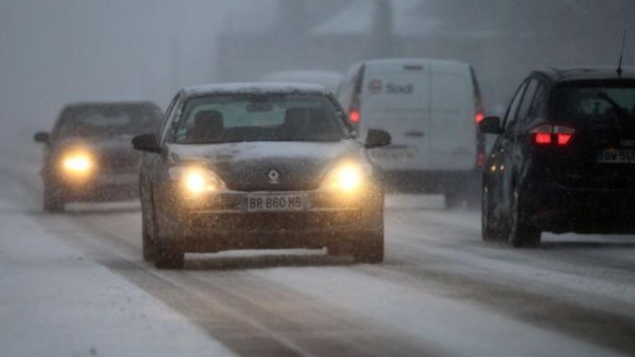 Unseasonal winter storm strikes northern Europe