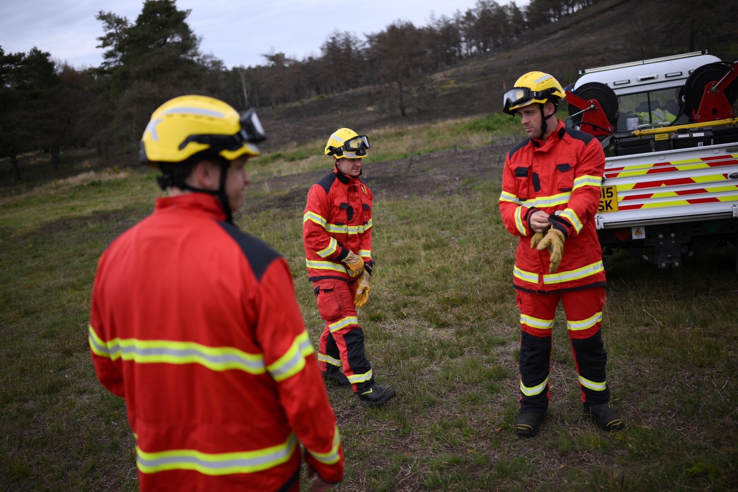 'The risk is real': UK fire service preps for wildfires