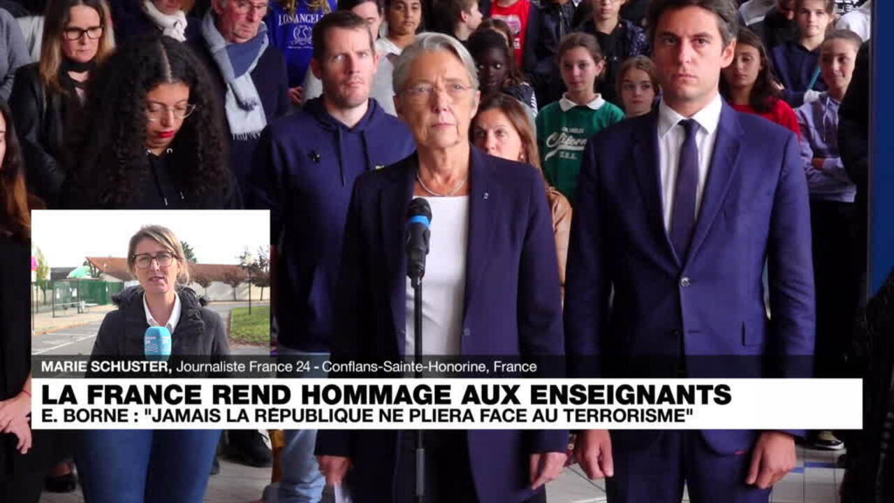 La France rend hommage aux enseignants - France 24