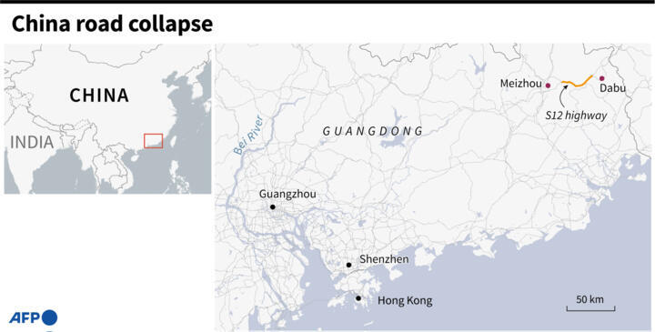 Death toll from south China road collapse rises to 48