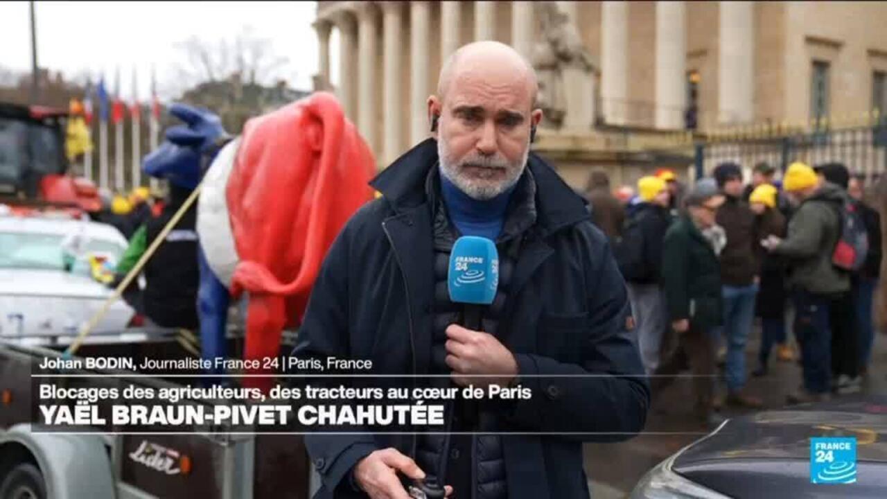 Des tracteurs dans Paris, Yaël Braun-Pivet reçoit les syndicats ...