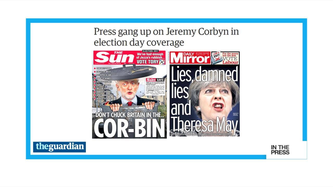 'Don't chuck Britain in the Cor-bin': Tabloids back Theresa May in UK ...