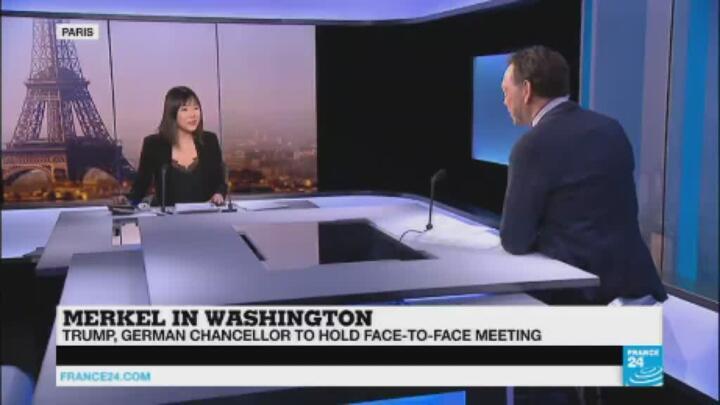 EU security and climate on the agenda as Merkel meets Trump - France 24