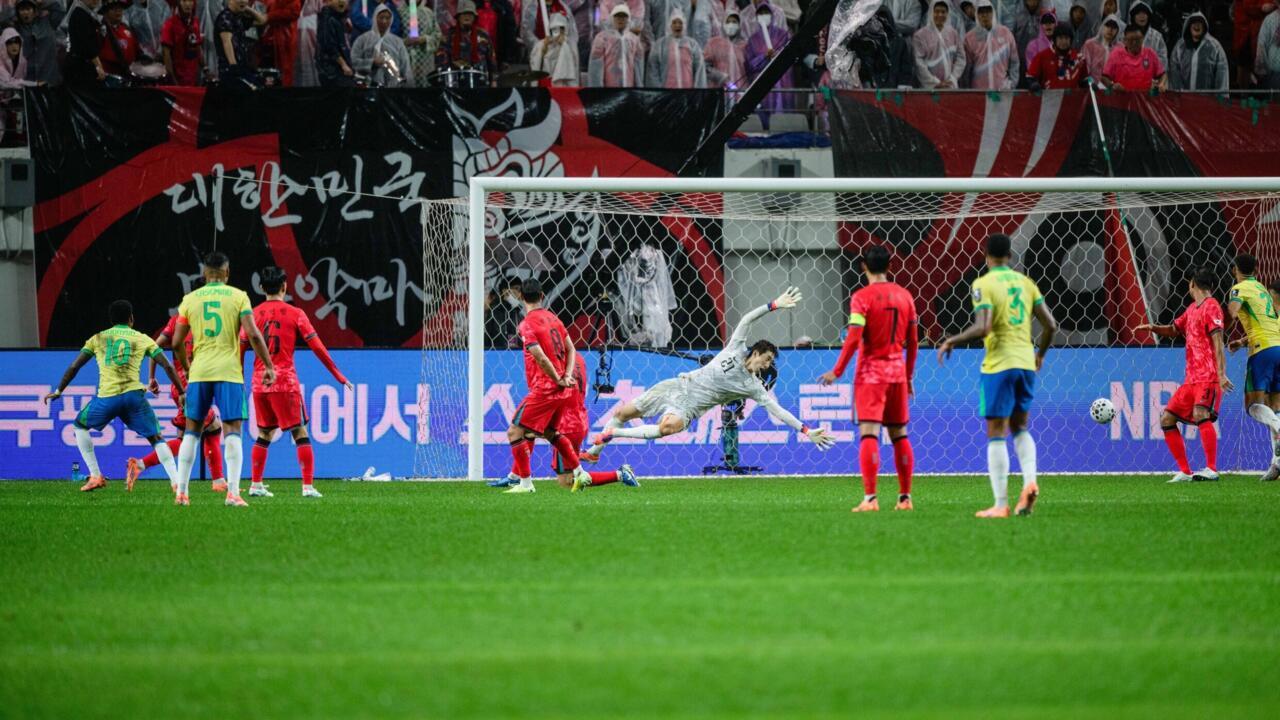 Estevao scores twice as five-star Brazil thrash South Korea