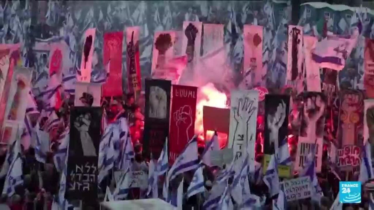 Protests as Israel top court hears petitions against divisive judicial ...