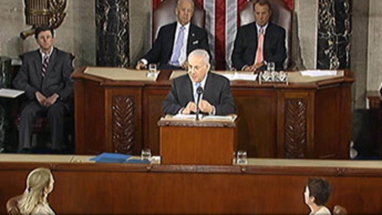 Netanyahu tells Congress no return to 1967 borders