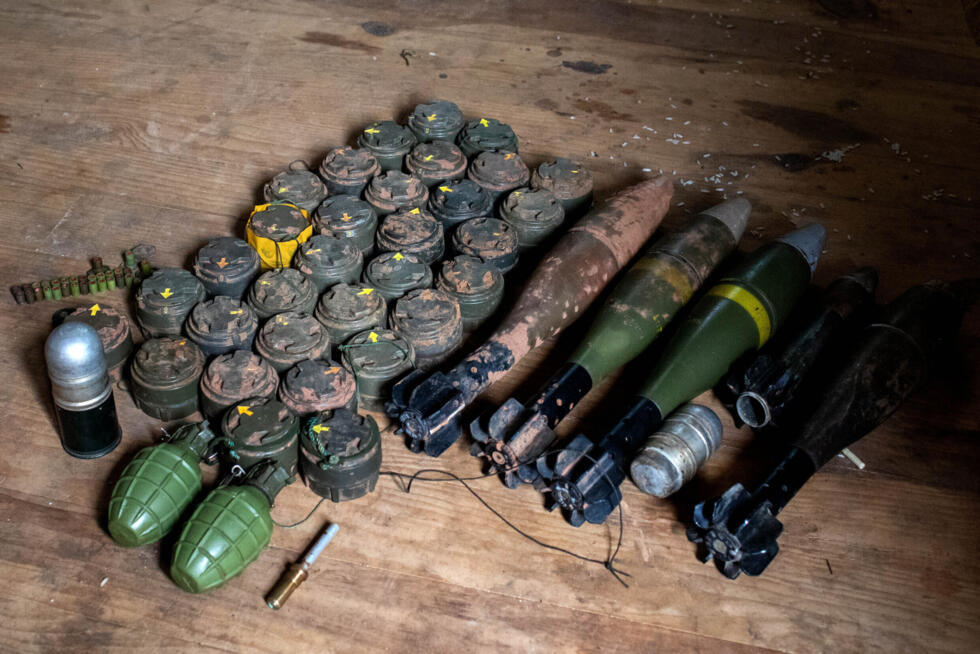 Myanmar's landmine clearers working with pliers and bare hands