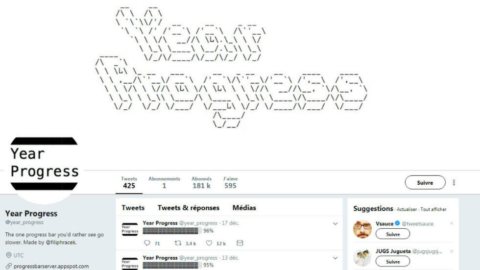 Obsession d'Internet #5 : "Year Progress", le compte Twitter qui fait ...