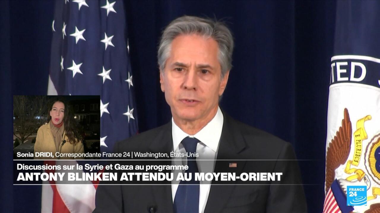 Antony Blinken en Jordanie pour des discussions sur la Syrie - France 24