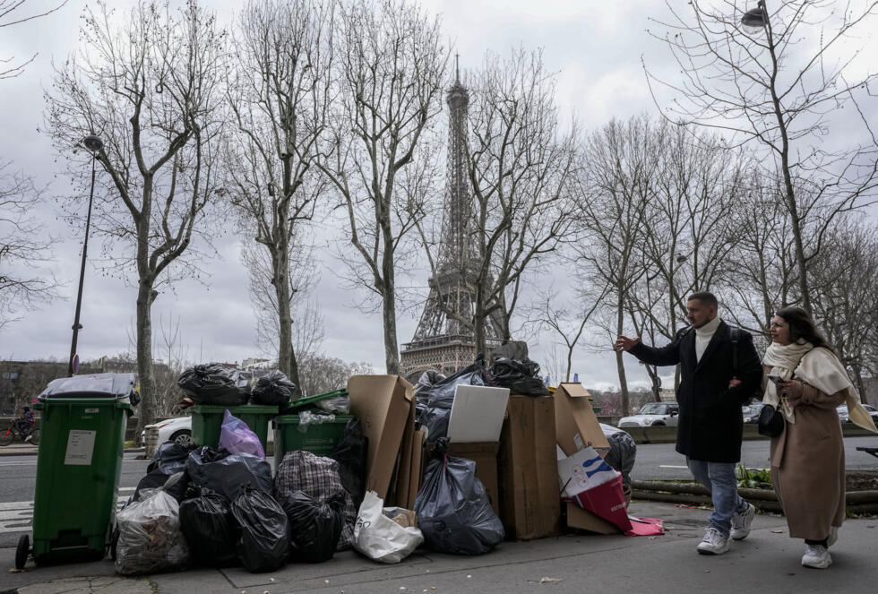 Rubbish piles up in streets of Paris as France’s pension battle enters ...