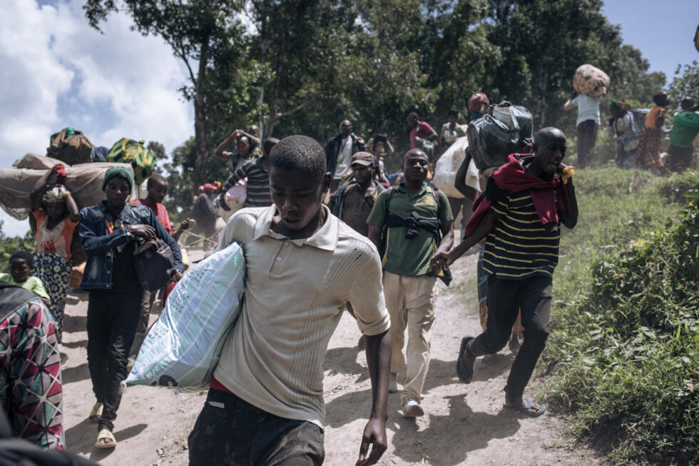 Panic and mortar fire: Civilians flee M23 push in east DR Congo
