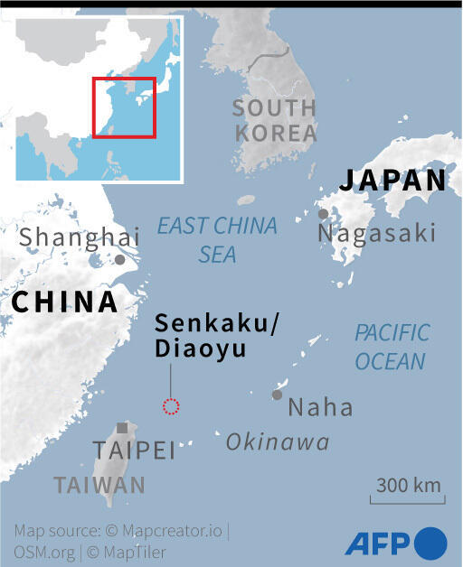 One dead, six missing as boat capsizes off disputed Japan islands