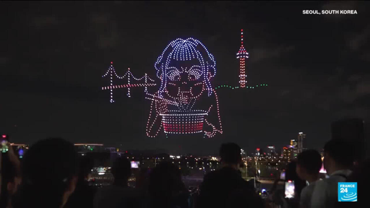 KPop Demon Hunters drone show wows fans in South Korea - France 24