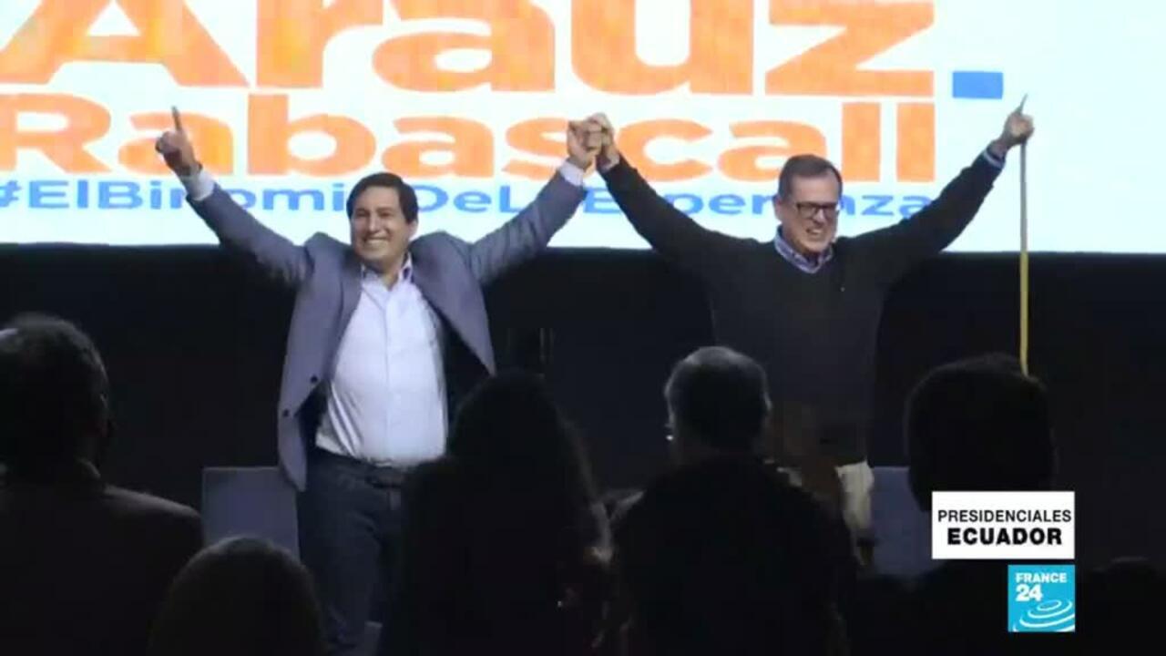 Elecciones Ecuador: Arauz lidera los resultados, pero habrá segunda vuelta - France 24