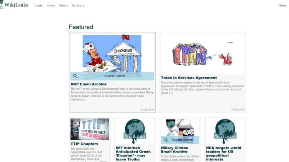 Turkey blocks access to Wikileaks after ruling party emails released