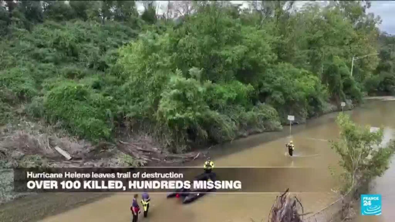 Hurricane Helene death toll climbs to at least 100 in US - France 24