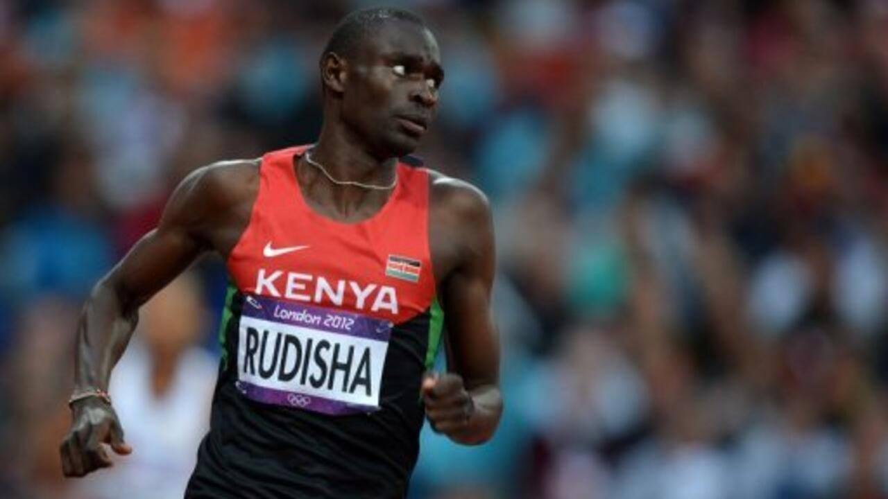 Kenya's Rudisha breaks record to win 800-metre gold