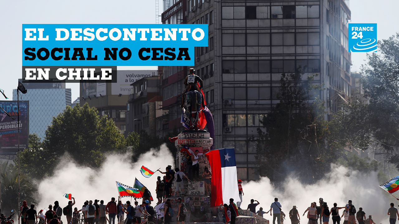Las protestas en Chile cumplen un mes sin una tregua a la vista