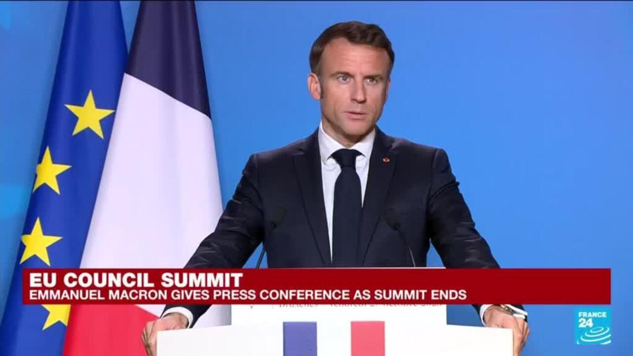 REPLAY: French President Macron gives press conference as EU summit ...