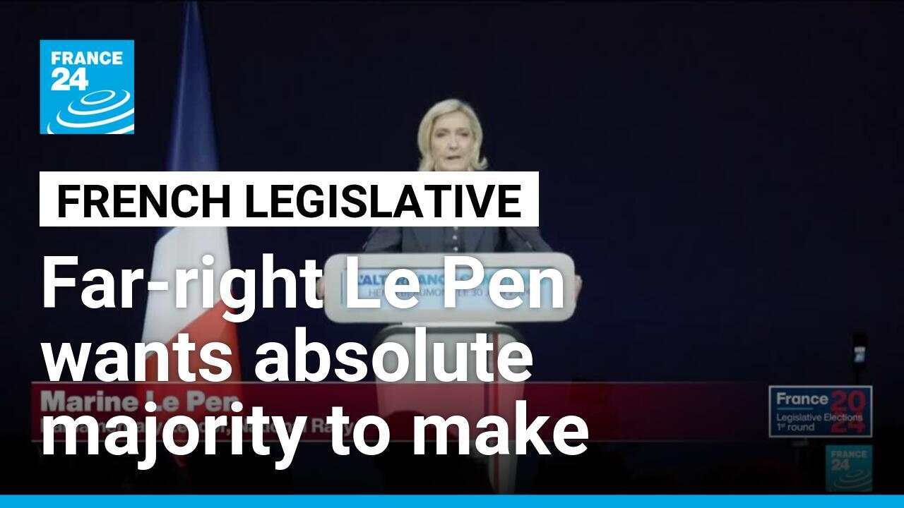 French legislative elections: Far-right leader Le Pen wants absolute ...