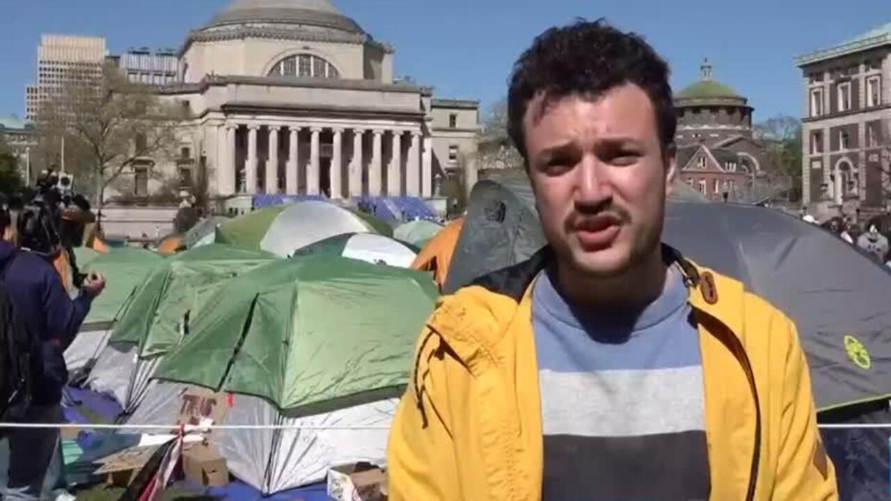Protestas en EE. UU. contra la detención del líder estudiantil ...