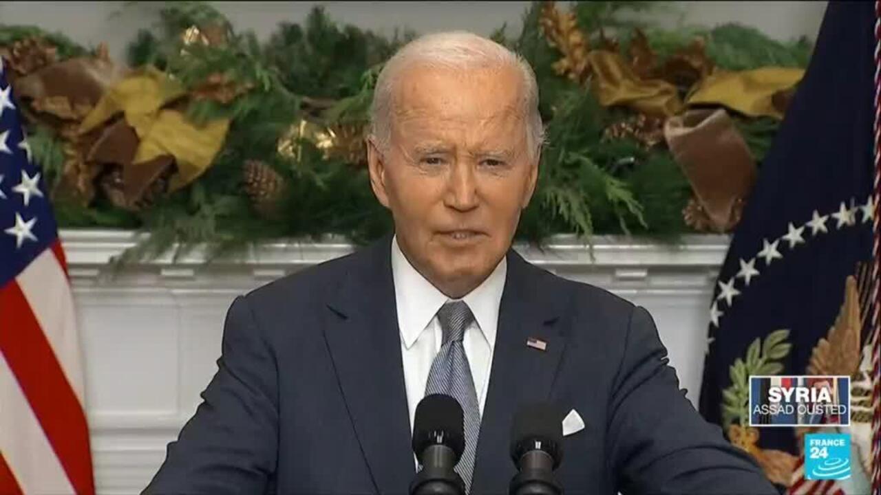 Biden says Assad's fall in Syria is a 'fundamental act of justice,' but ...