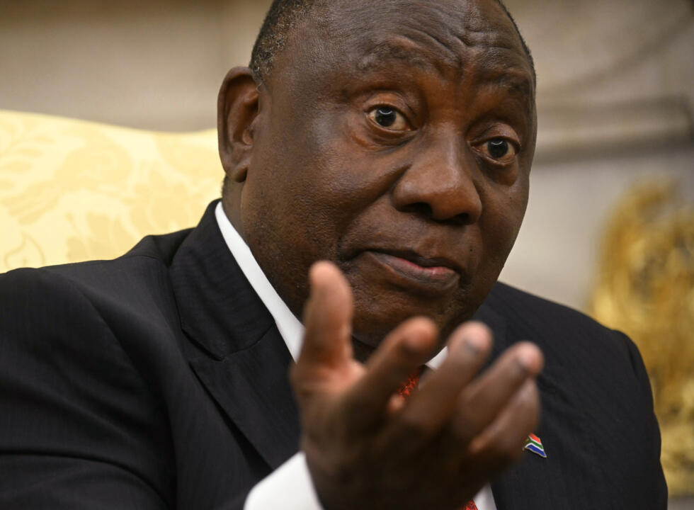 Trump ambushes S. African president over 'genocide' accusation