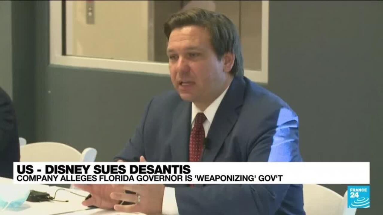 Disney sues Florida's DeSantis for 'weaponizing' government - France 24