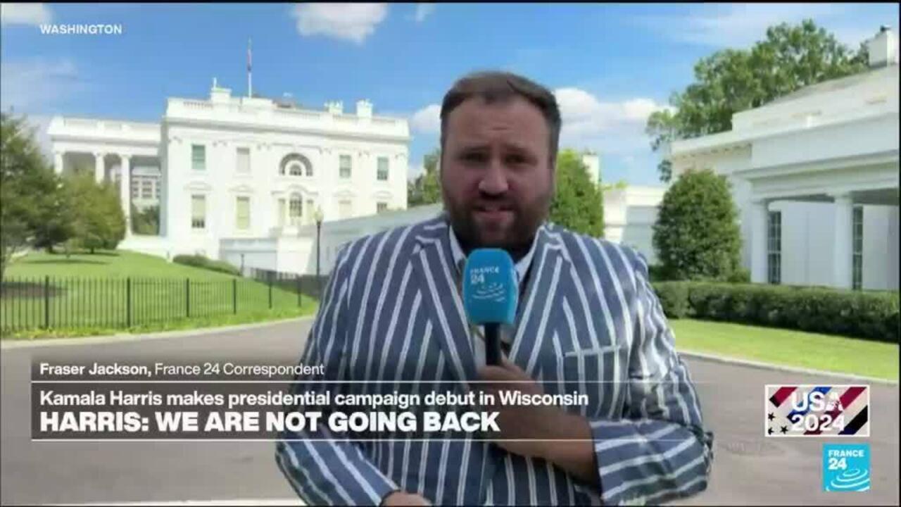 'Choice between freedom and chaos': Harris blasts Trump in debut ...