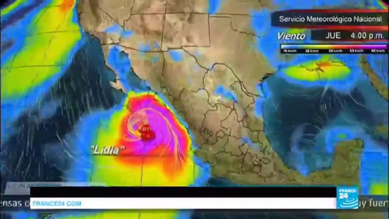 Mexico: Tropical Storm Lidia hits resort area with heavy rains ...