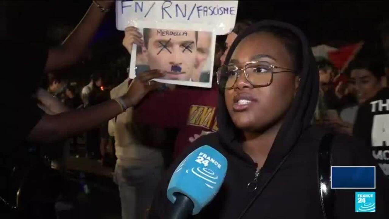 'Sad', 'angry', 'scared': Hundreds protest against far-right in Paris ...