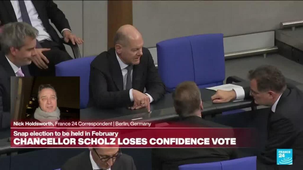 Germany’s Scholz loses confidence vote, triggering path to snap elections - France 24