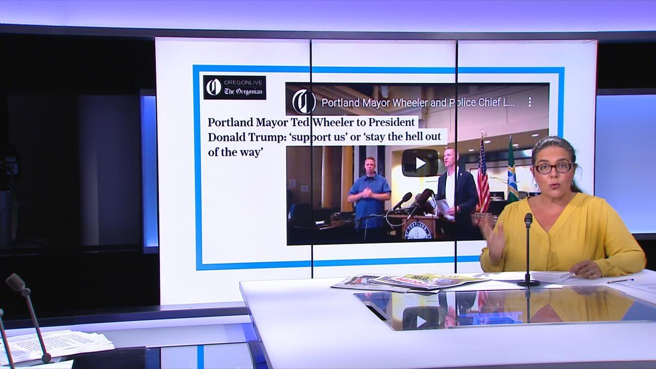 Portland Mayor to Trump: 'Stay the hell out of the way' - Press Review