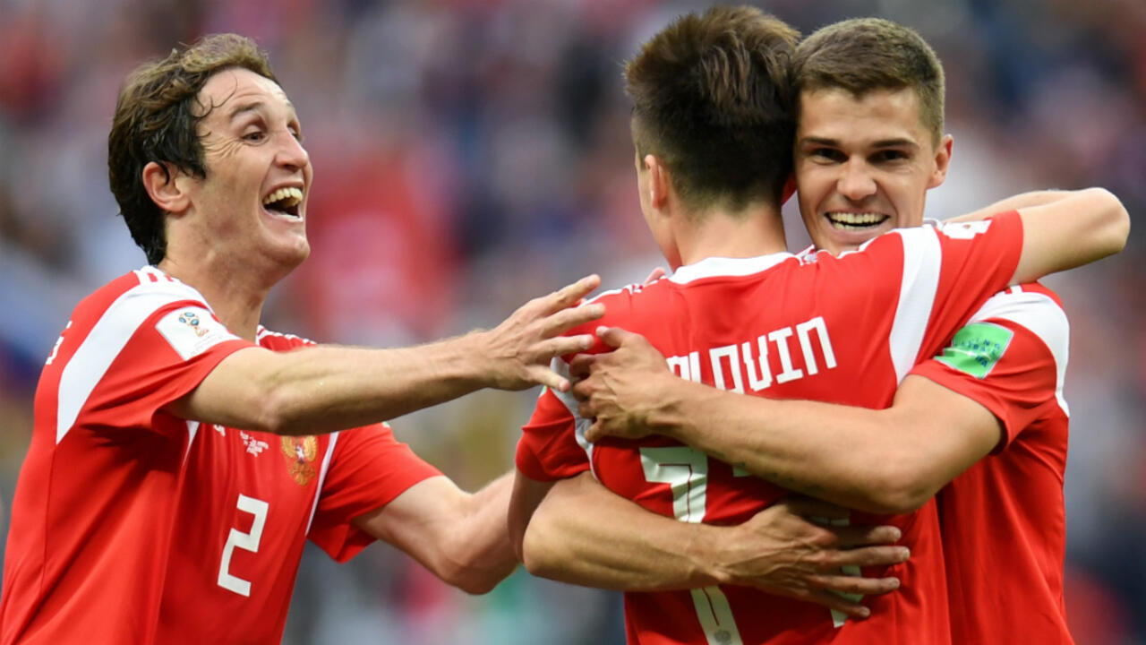 Russia’s winning form faces first big test against Uruguay