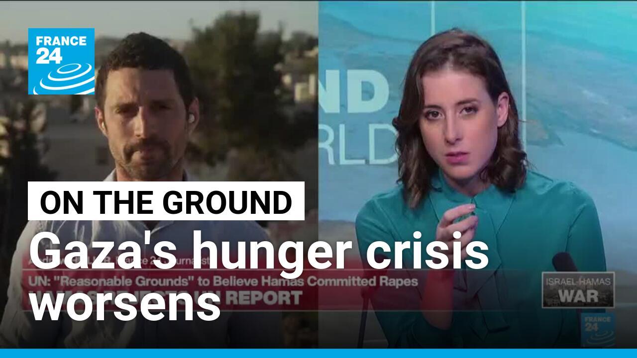 As Gaza's hunger crisis worsens, emaciated children seen at hospitals ...