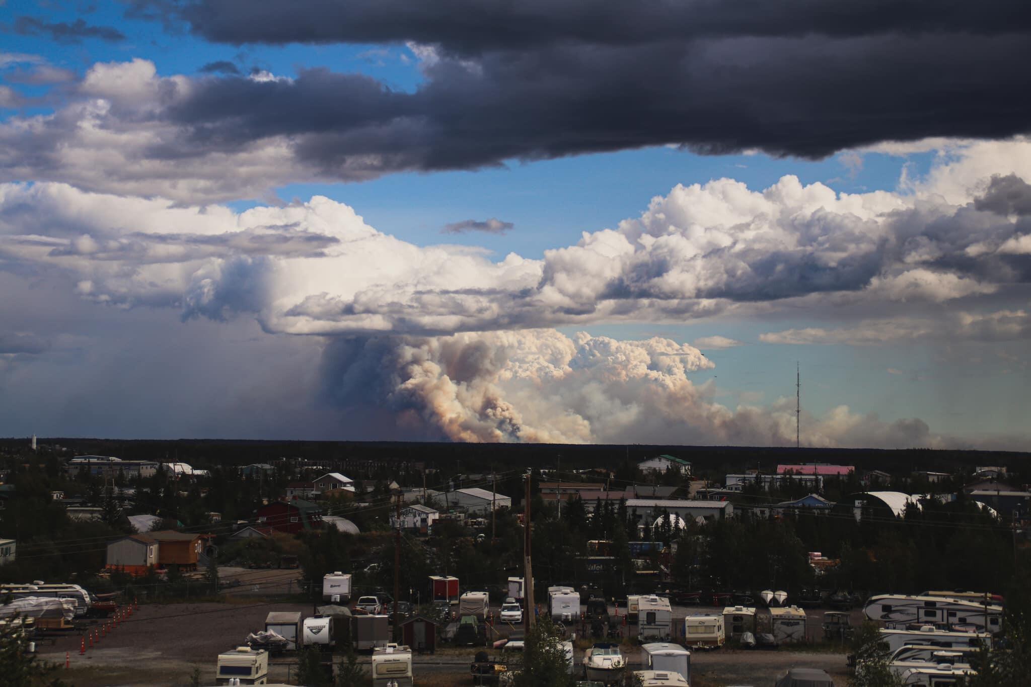Thousands flee wildfires in Canada's far north