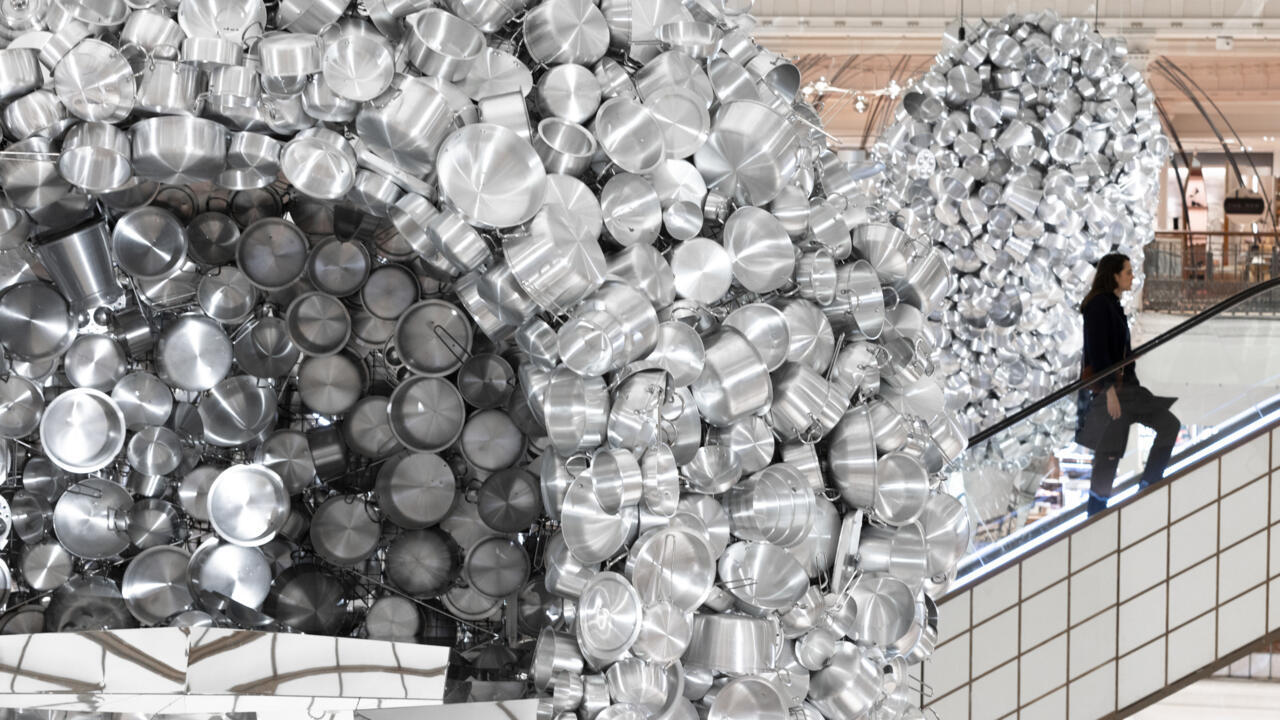 Gupta's giant utensils take over glitzy Paris store