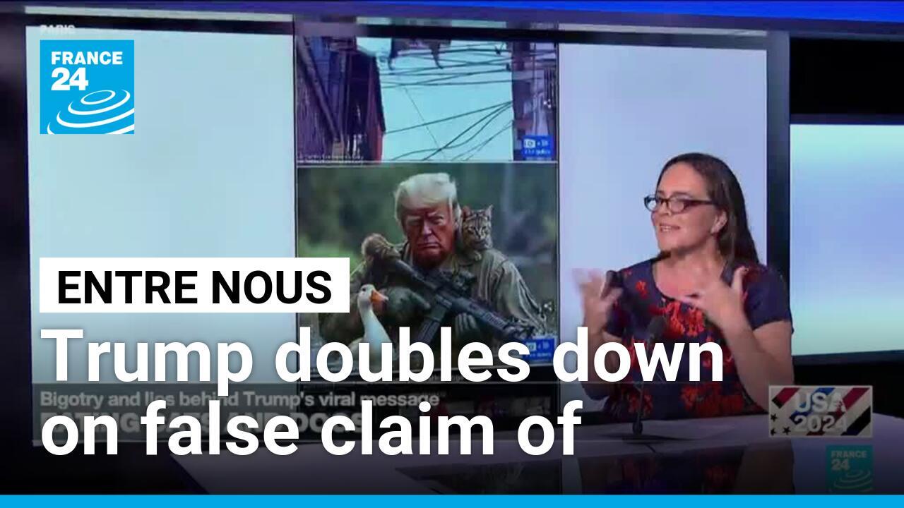 Trump's fake claim of Haitians eating pets - France 24