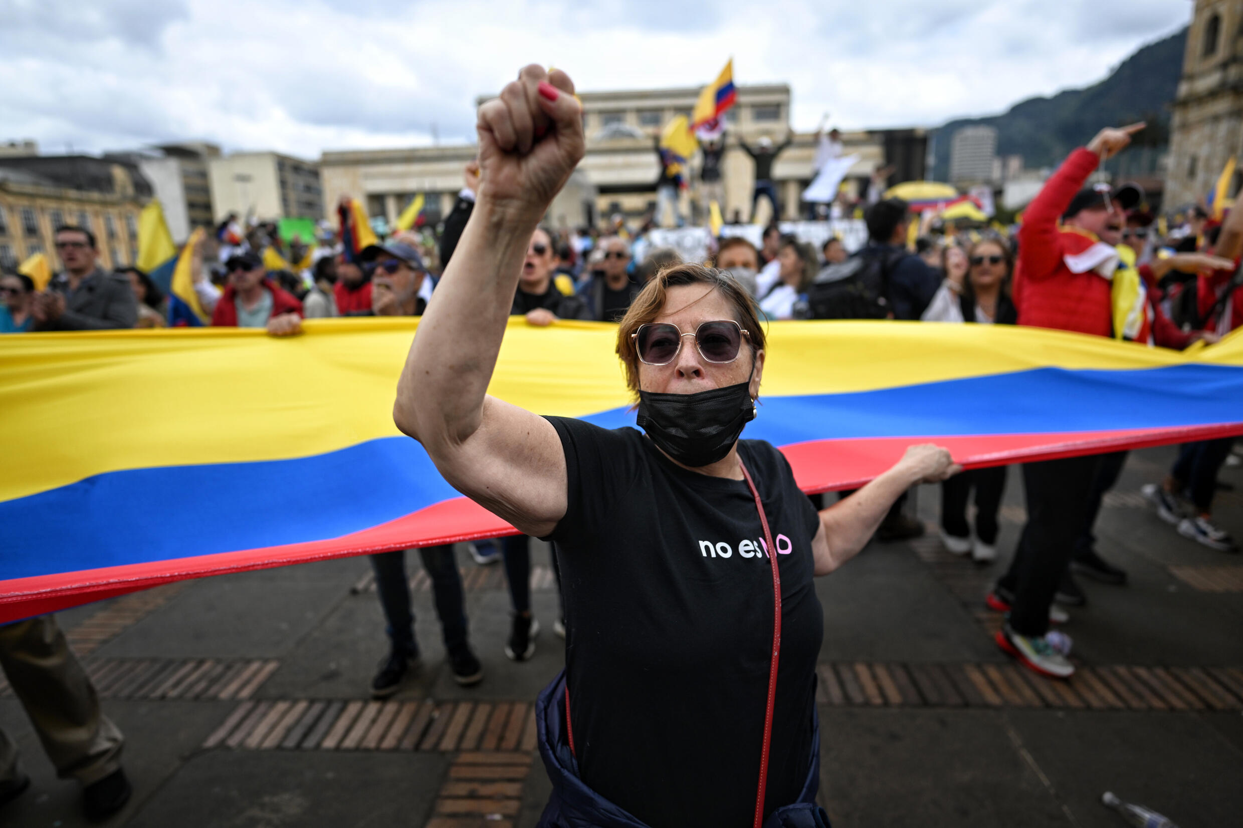 Thousands protest against Colombian president's reform plans