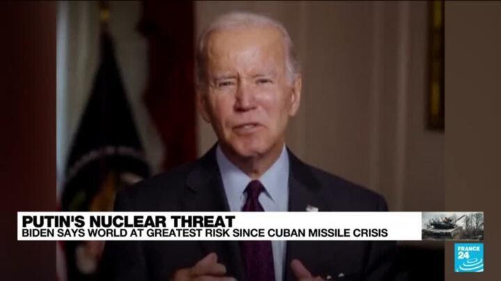 Biden says Putin's nuclear threat brings risk of 'Armageddon' - France 24