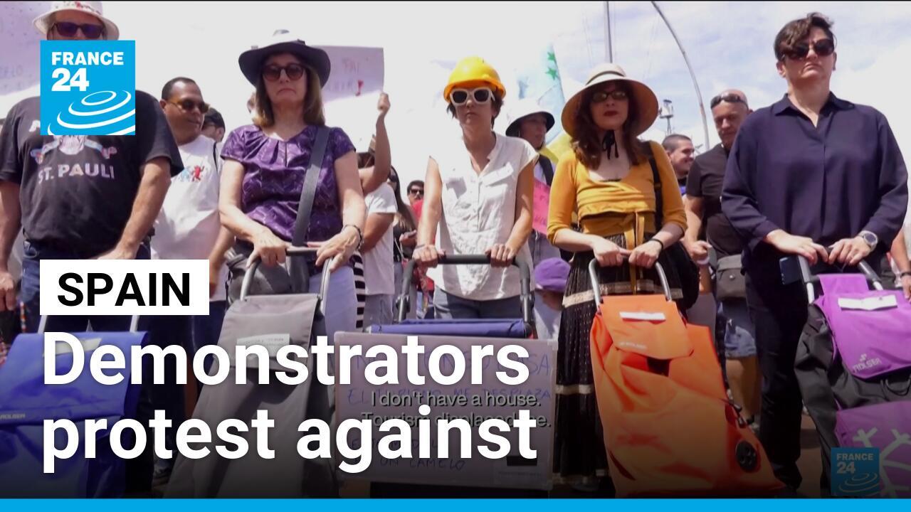 Tens of thousands protest in Canary Islands against mass tourism ...