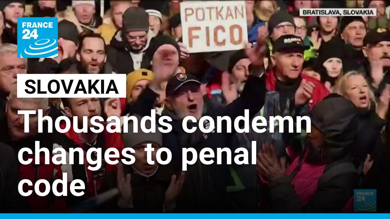 Thousands rally across Slovakia to condemn changes to penal code by ...