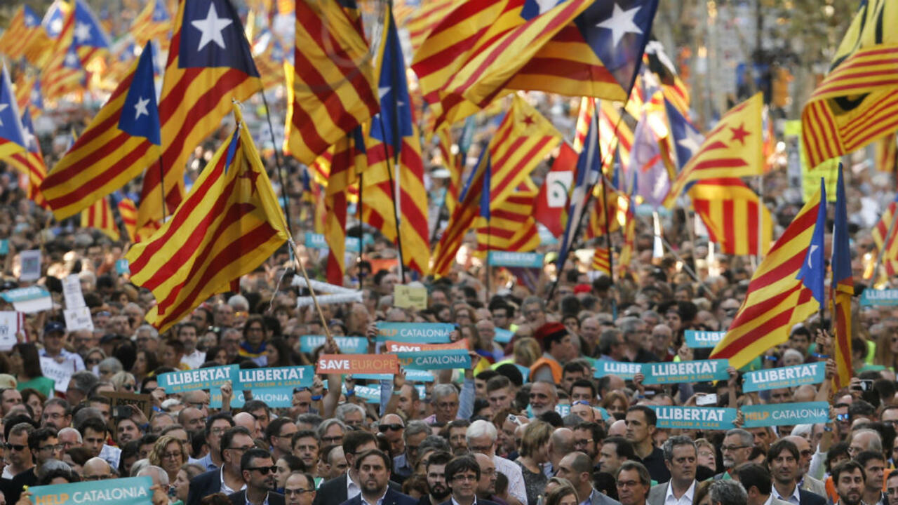 Thousands join pro-Catalan independence rally