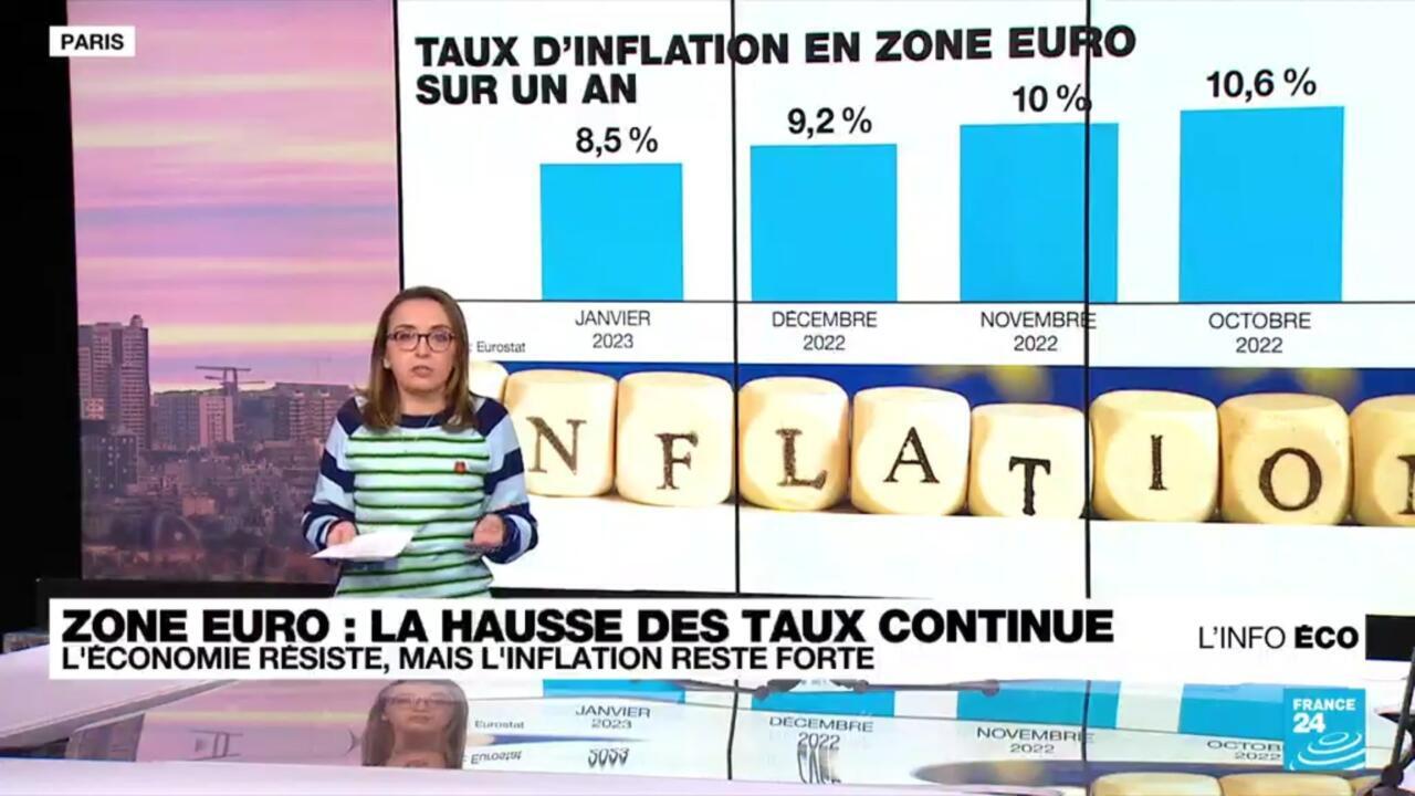 Zone euro : la hausse des taux continue face à une inflation qui reste ...