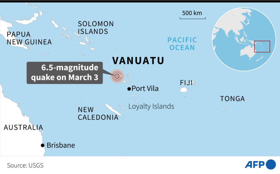 Earthquakes, back-to-back cyclones batter Vanuatu