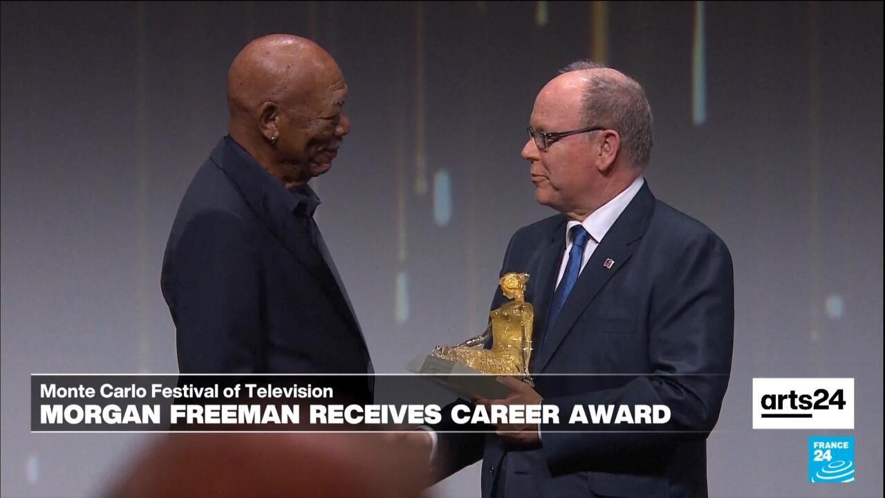 Morgan Freeman honoured at Monte-Carlo Television Festival - arts24 ...